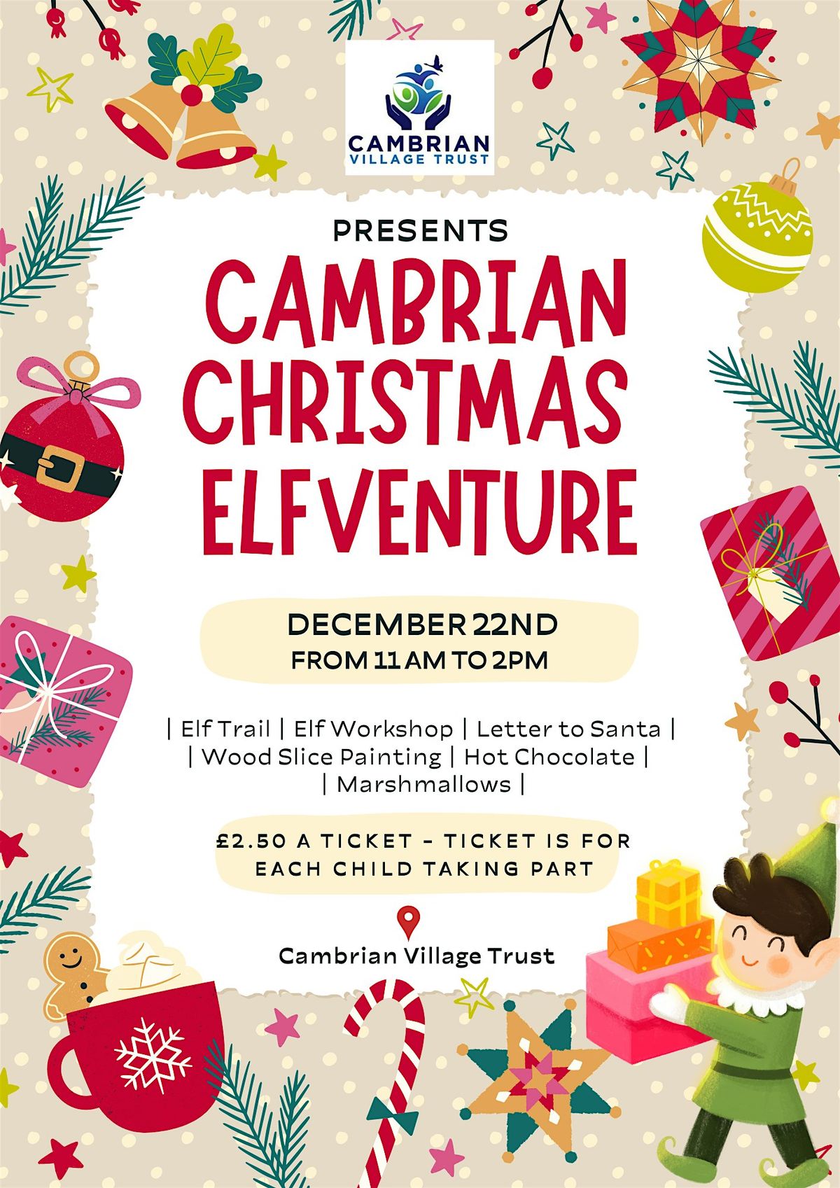 Cambrian Christmas Elfventure at Cambrian Lakeside Cafe Bar, Clydach ...