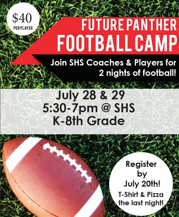 Future Panther Football Camp at Snohomish High School on 28th July, 2022
