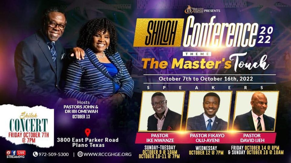 SHILOH 2022 CONFERENCE | 3800 E Parker Rd, Plano, TX 75074-7731, United ...