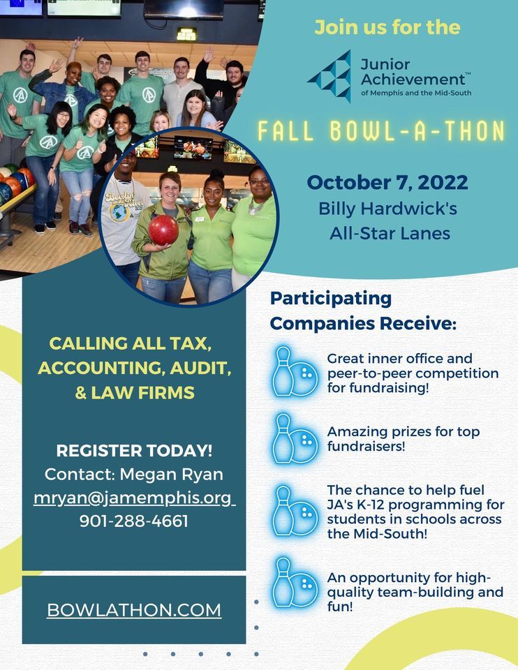JA Fall Bowl-A-Thon at Billy Hardwick's All Star Lanes, Olive Branch on ...