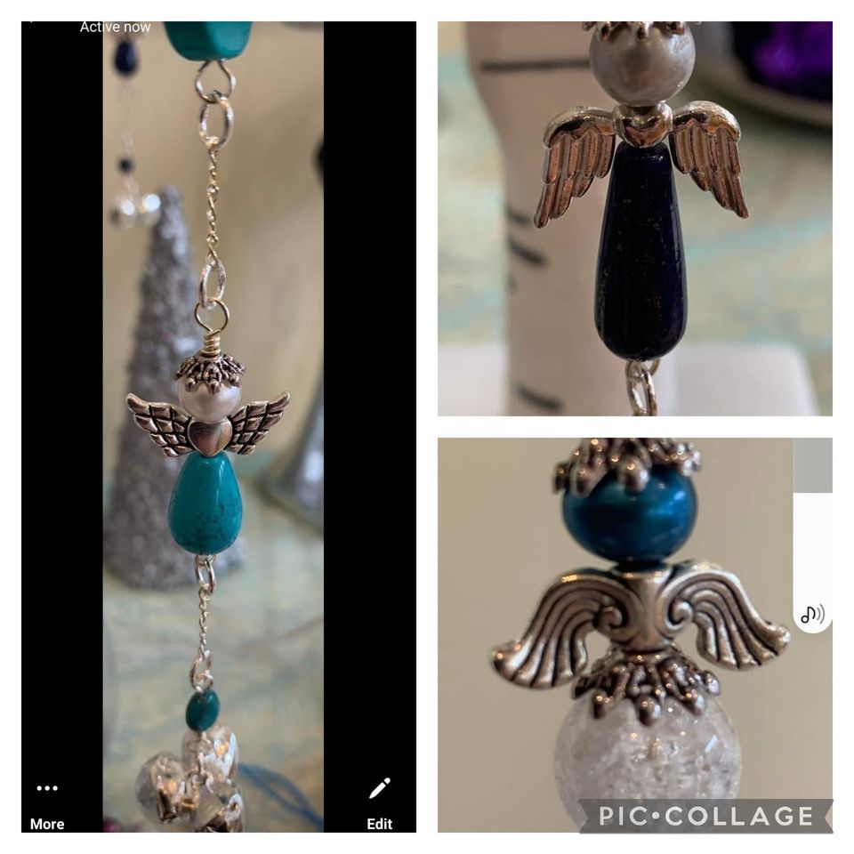 Angel Hanging Decoration Workshop using Crystals | Caroline's Creationz ...