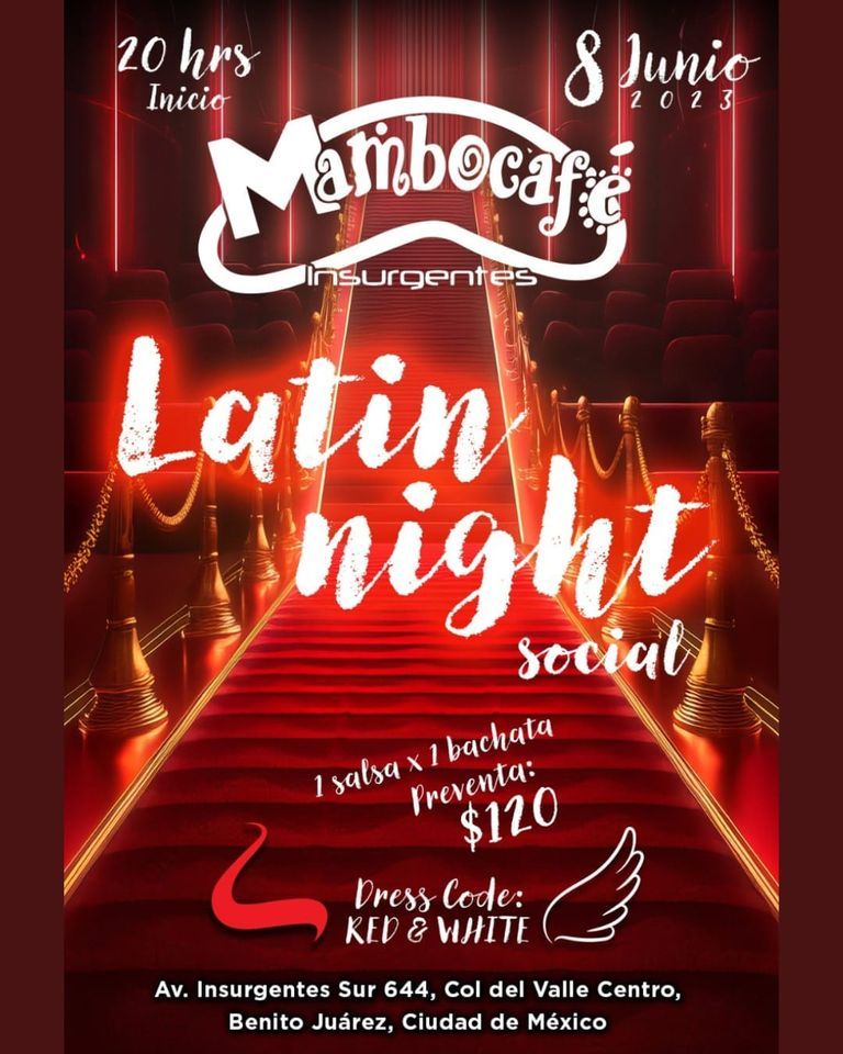 ?Latin Night Social ? | Mambocafé - Insurgentes, Naucalpan De Juárez ...