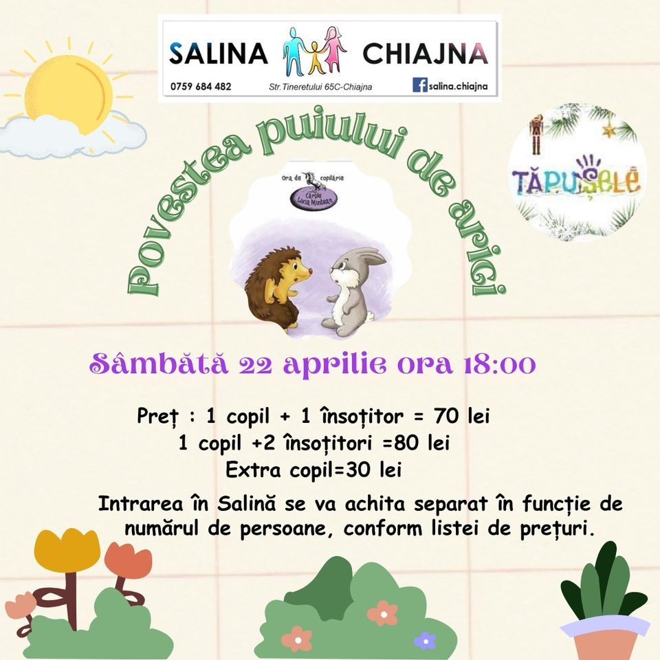 "Povestea puiului de arici" - spectacol atelier | Salina Chiajna ...