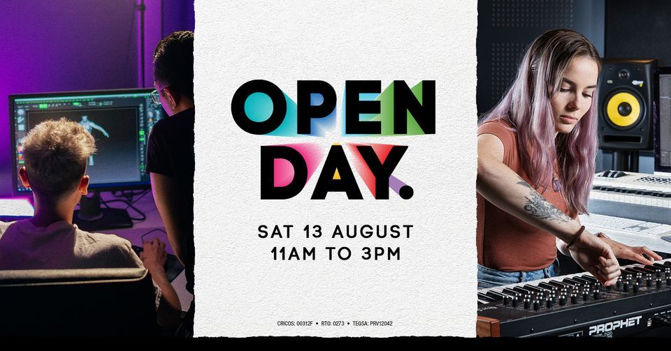 SAE Open Day | 13 August at SAE Institute, Perth on 13th August, 2022