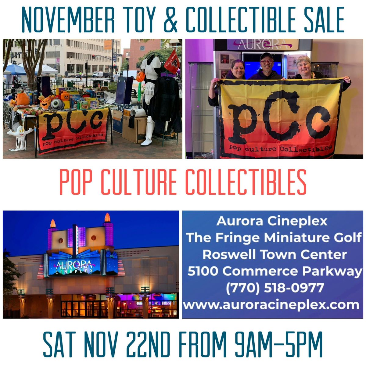 Pop Culture Collectibles--Toy & Collectibles Show--at Aurora Cineplex ...