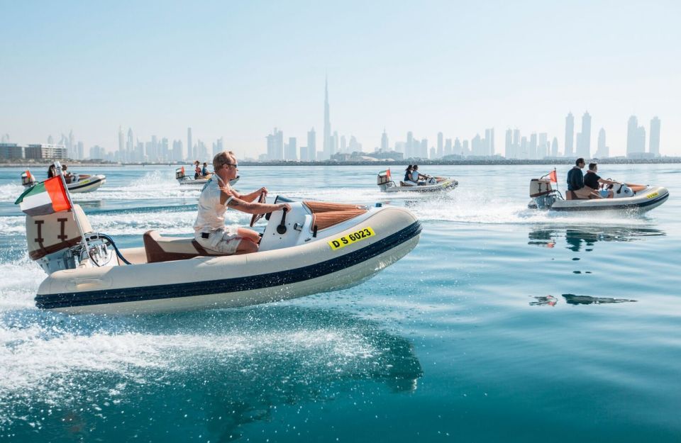 Dubai: Self-Drive Boats at Dubai Harbour Marina on 12th May, 2023