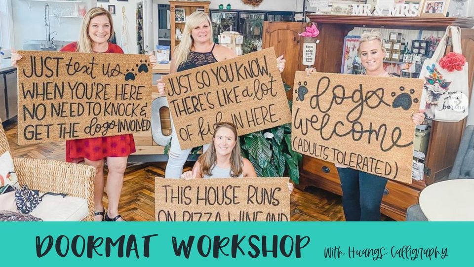 Doormat Workshop with Huangs Calligraphy at McHarper Manor, Milford on 16th March, 2023