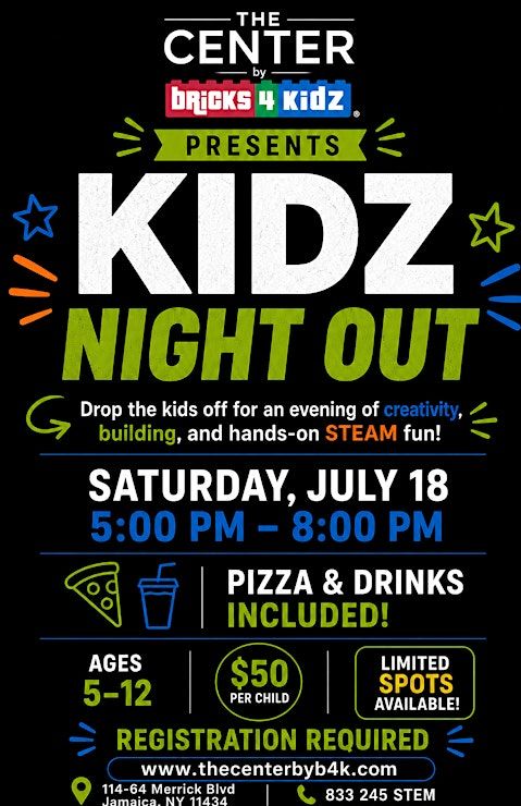 Kidz Night Out at 114-64 Merrick Blvd, Queens on 18th July, 2026