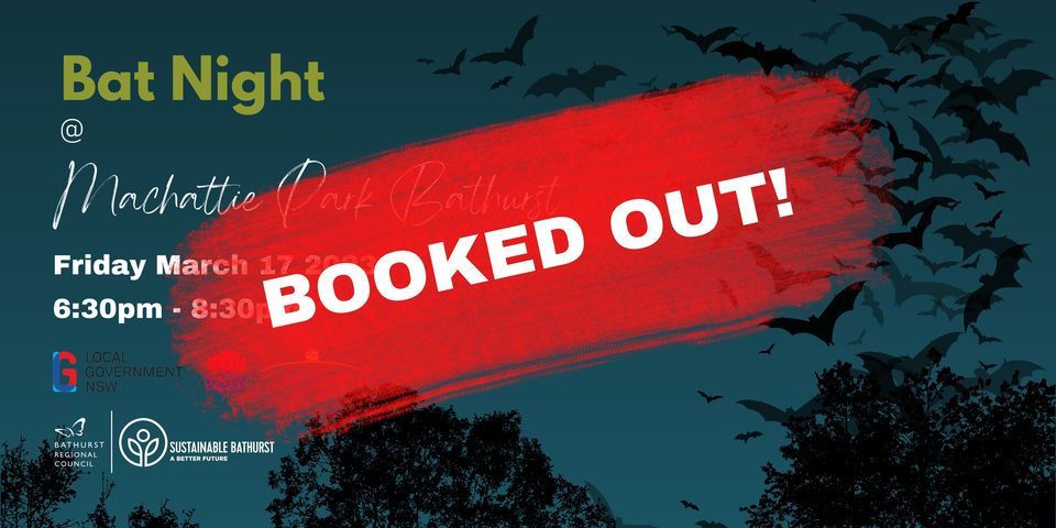 BOOKED OUT Bat Night @ Machattie Park Bathurst at Machattie Park, St ...
