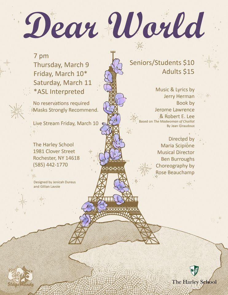 "Dear World" musical presented by our Upper School at The Harley School, Rochester on 9th March ...
