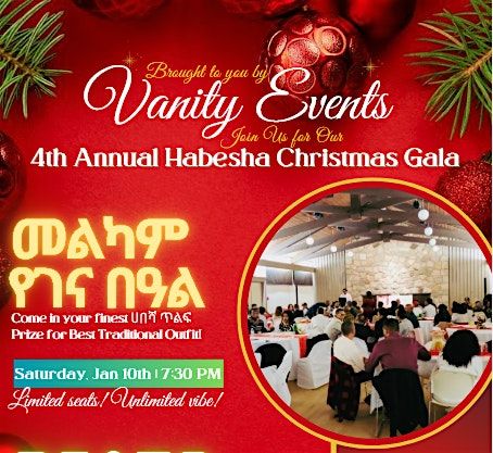 4th Annual Habesha Christmas Gala by Vanity Events & Gifts - VIP Ticket ...