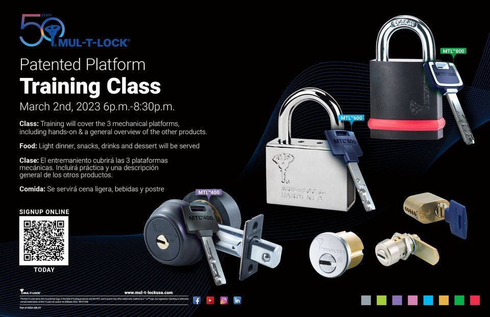 Mul-T-Lock Patented Platform Training at Southern Lock & Supply, Largo ...