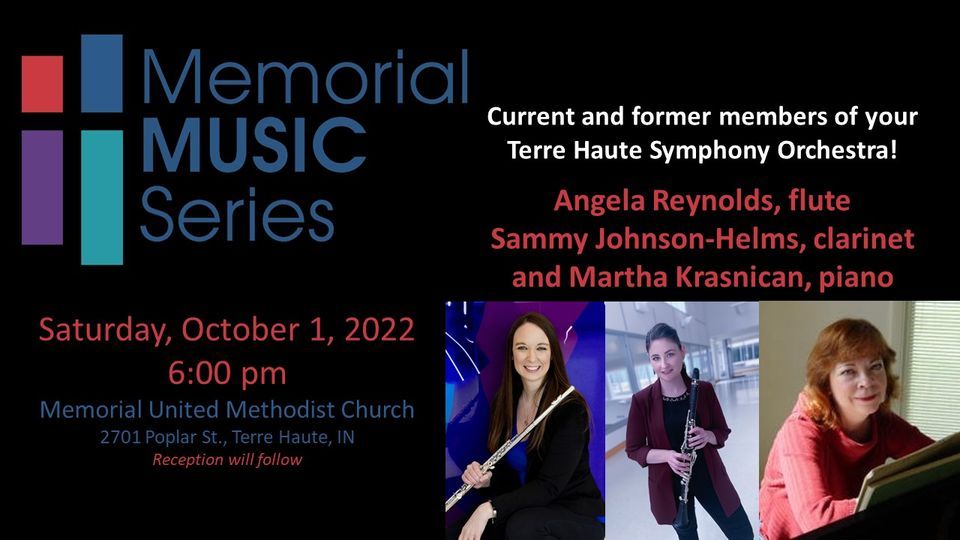 Angela Reynolds, flute, Sammy Johnson-Helms, clarinet, and Martha ...