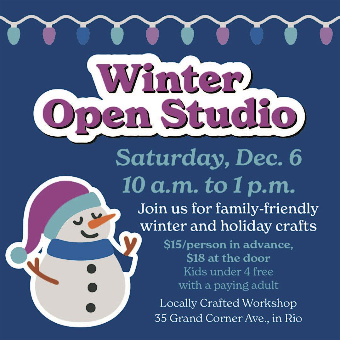 Winter Open Studio craft workshop in Montgomery County, Md. at Locally ...