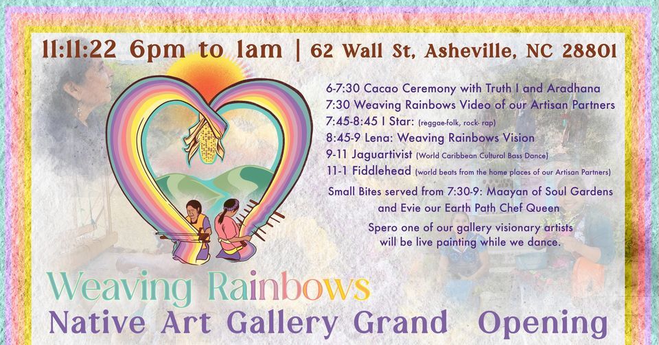 Weaving Rainbows Native Art Gallery Grand Opening at 62 Wall St ...