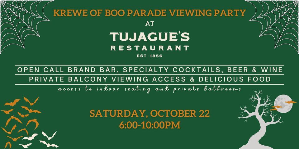 Krewe of Boo Parade Viewing Party at Tujague's Restaurant, New Orleans ...