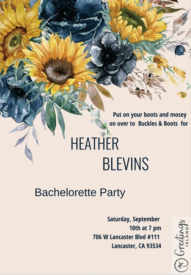 Heather Blevins Bachelorette Party | Buckle & Boots, Lancaster, CA ...