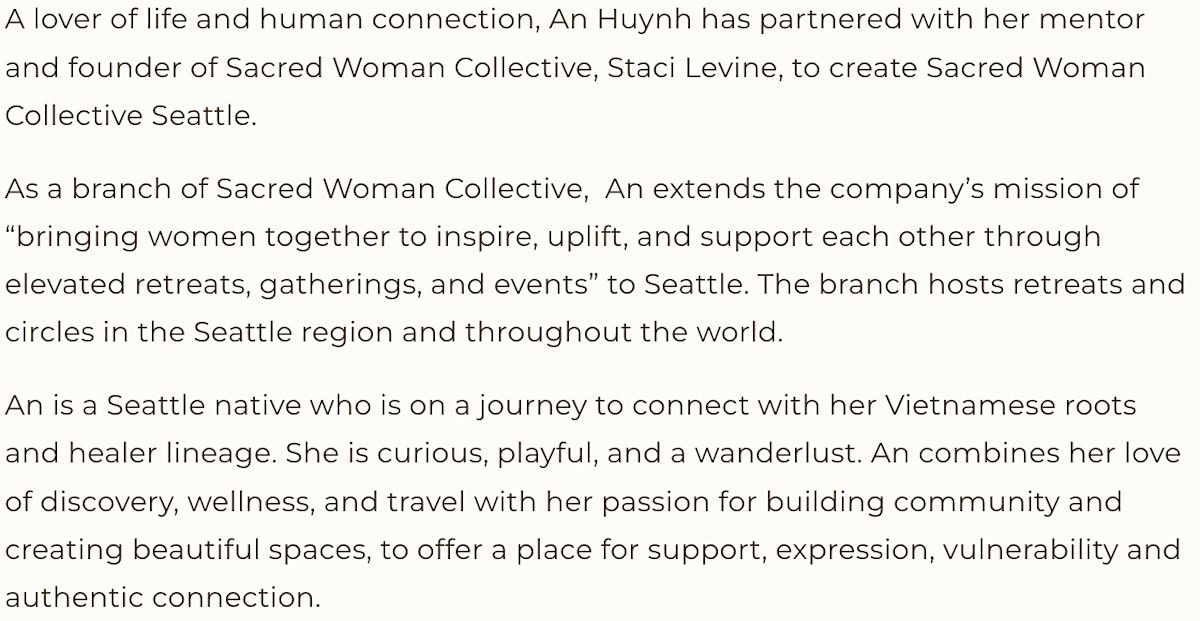 Sacred Woman Collective Inner Vision and Outer Glow Retreat with An ...