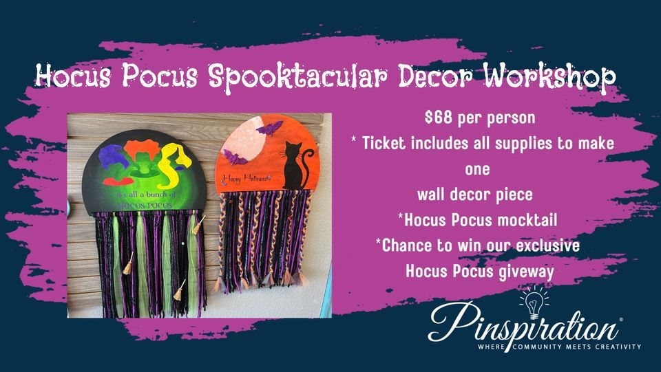 Hocus Pocus Spooktacular Decor Workshop at Pinspiration Colorado ...