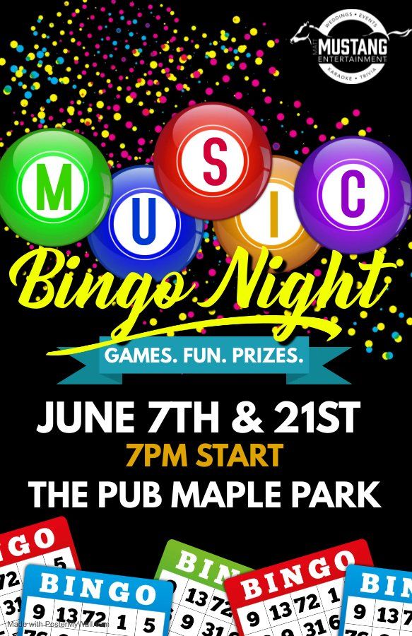 Music Bingo at The Pub Maple Park | The Pub Maple Park | June 21, 2022