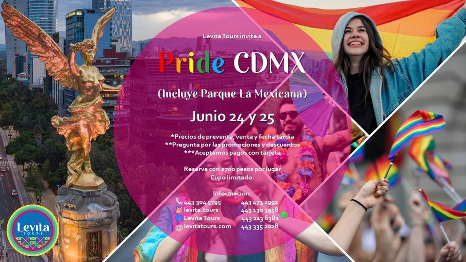 PRIDE CDMX 2023 Salida de Morelia | Levita Tours, Morelia, MC | June 24 ...