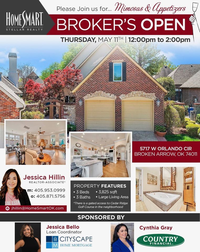Brokers Open at 5717 W Orlando Cir, Broken Arrow, Ok 74011 on 11th May ...