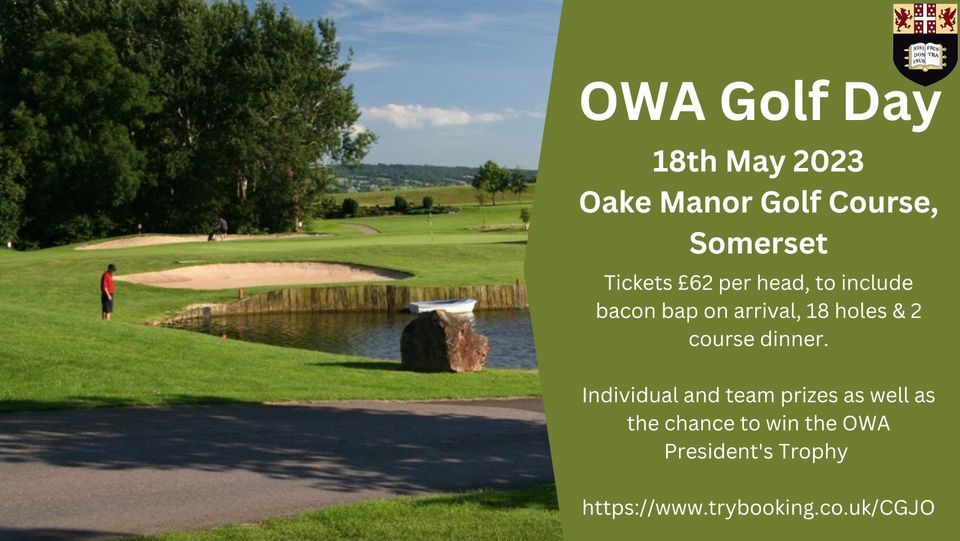 OWA Golf Day at Oake Manor Golf Course, Taunton on 18th May, 2023