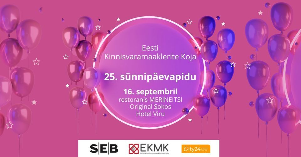 Eesti Kinnisvaramaaklerite Koja 25. juubelipidu at Restoran Merineitsi ...
