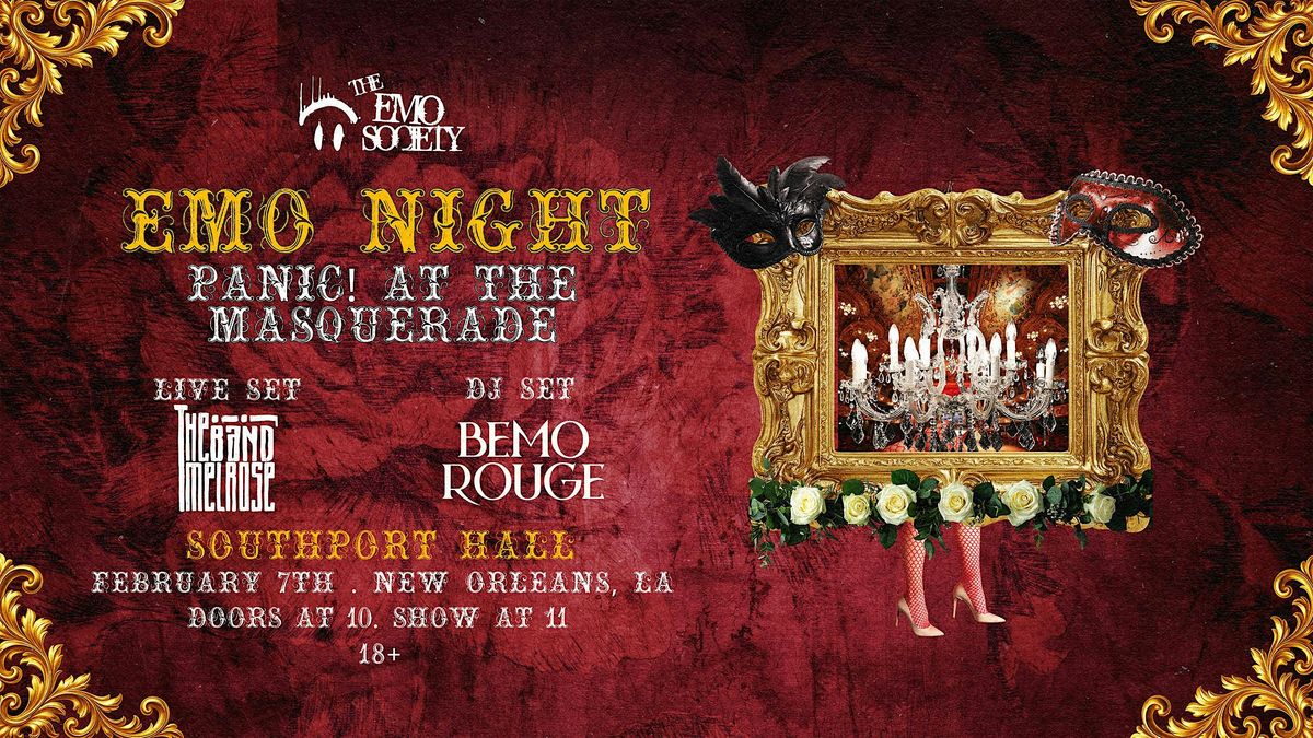 Emo Night: PANIC! At The Masquerade at Southport Hall, New Orleans on ...