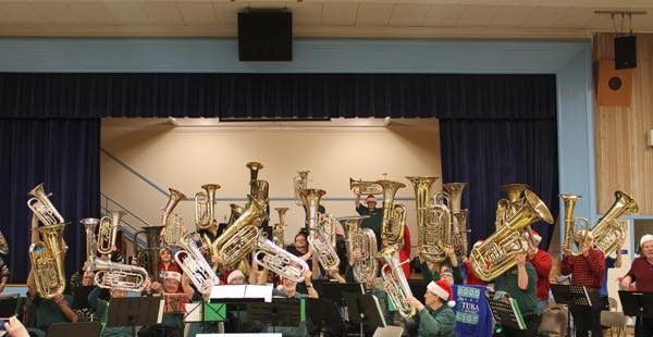 Tuba Carol Concert at Two Rivers-Dos Ríos Elementary, Springfield on ...