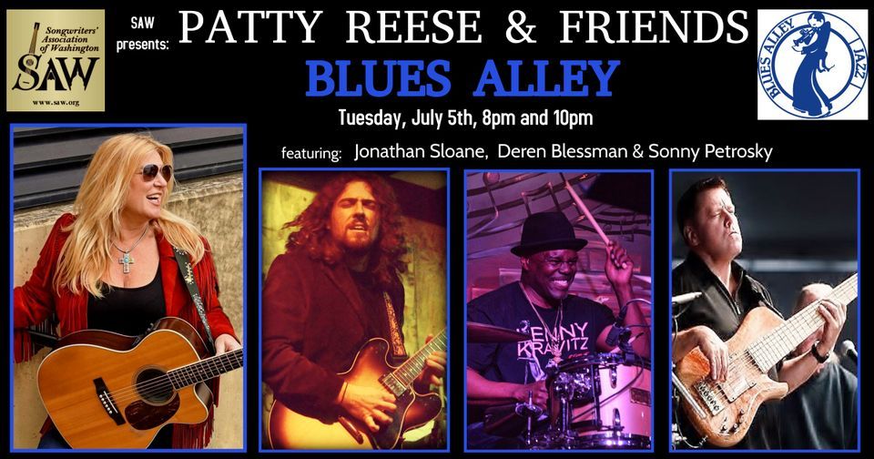 Patty Reese, Blues Alley, w Jonathan Sloane, Sonny Petrosky and Deren ...