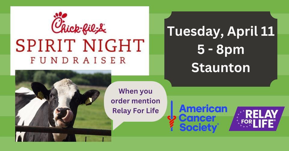 Spirit Night Fundraiser at Chick-fil-A | Chick-fil-A (101 George ...