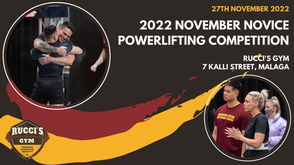 2022 November Novice Powerlifting Competition | Rucci's Gym, Perth, WA ...