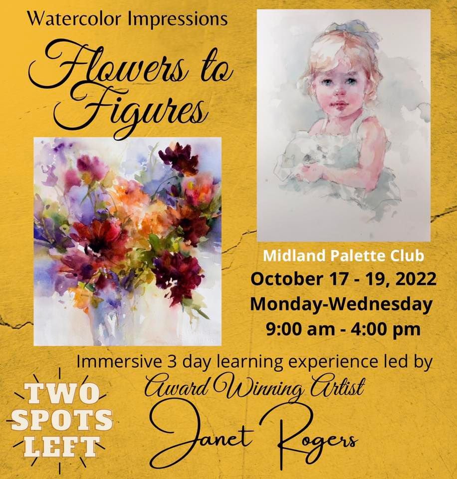 Three Day Watercolor Impressions Flowers to Figures with Janet Rogers ...