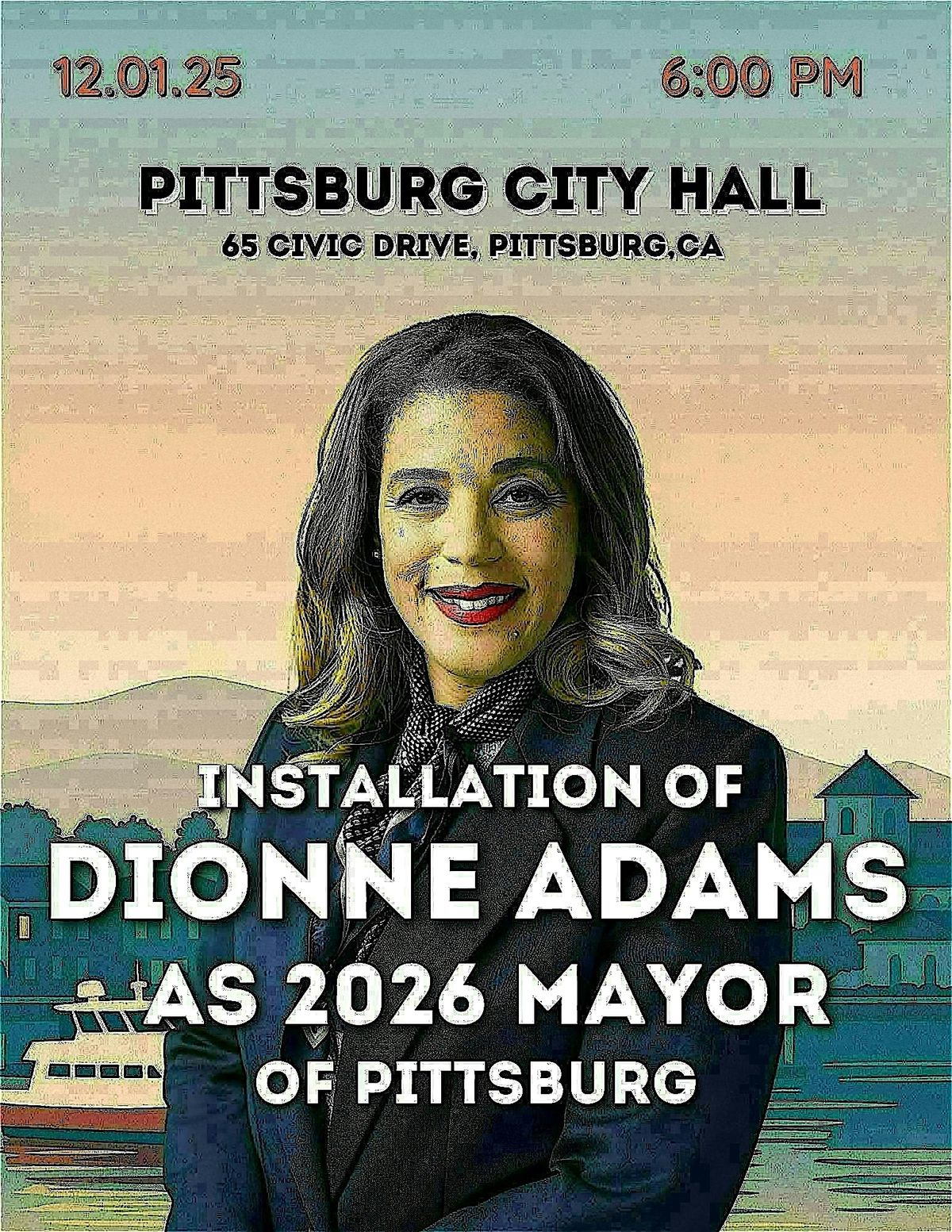 Pittsburg 2026 Mayor Installation Ceremony: Dionne Adams at 65 Civic ...