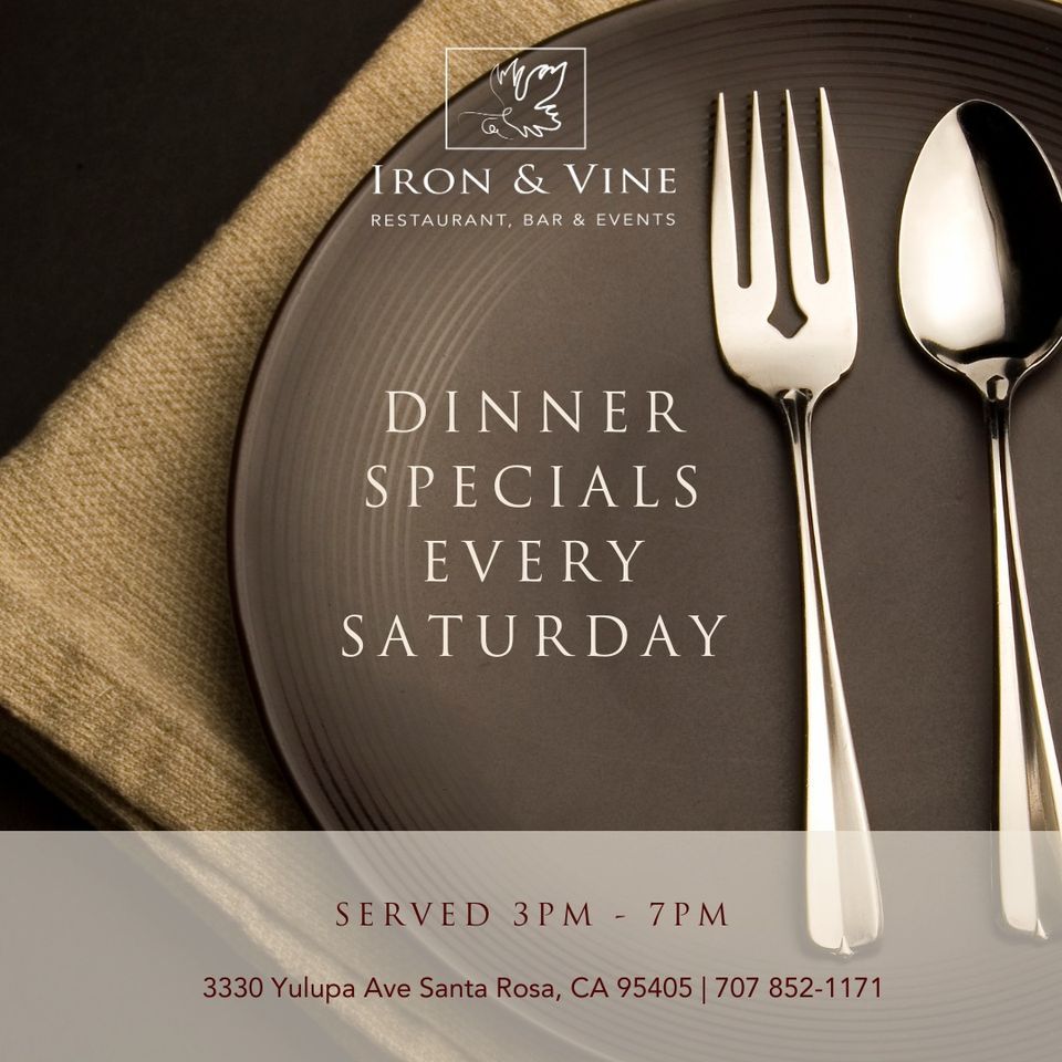Saturday Specials 3 pm - 7 pm Almost Every Saturday! | Bennett Valley ...
