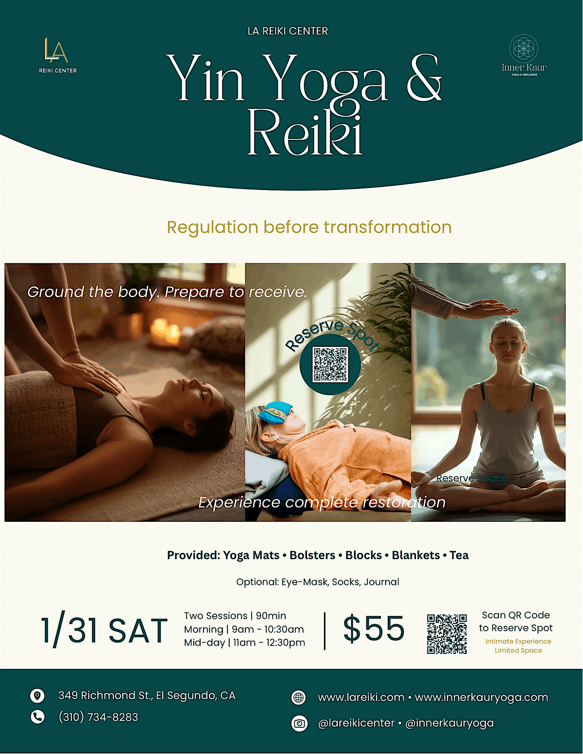 Yin Yoga and Reiki Session to Restore Physical and Mental Balance at LA ...