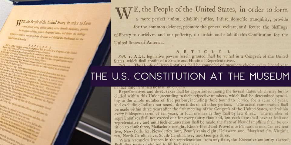 One-Day Public Exhibition of First Printing of the U.S. Constitution at ...