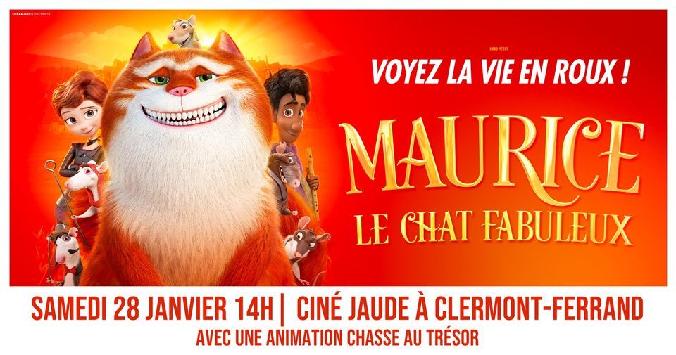 Maurice le chat fabuleux : avant-première à Clermont-Ferrand ! at Ciné ...