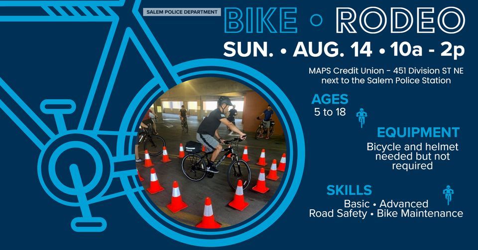 Salem Police Bicycle Rodeo at 451 Division St NE, Salem, OR 97301-2437 ...