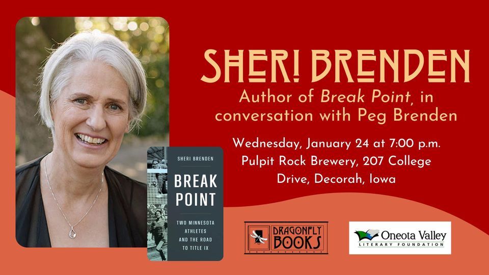 Sheri Brenden Author Talk | BREAK POINT at Pulpit Rock Brewing Company ...