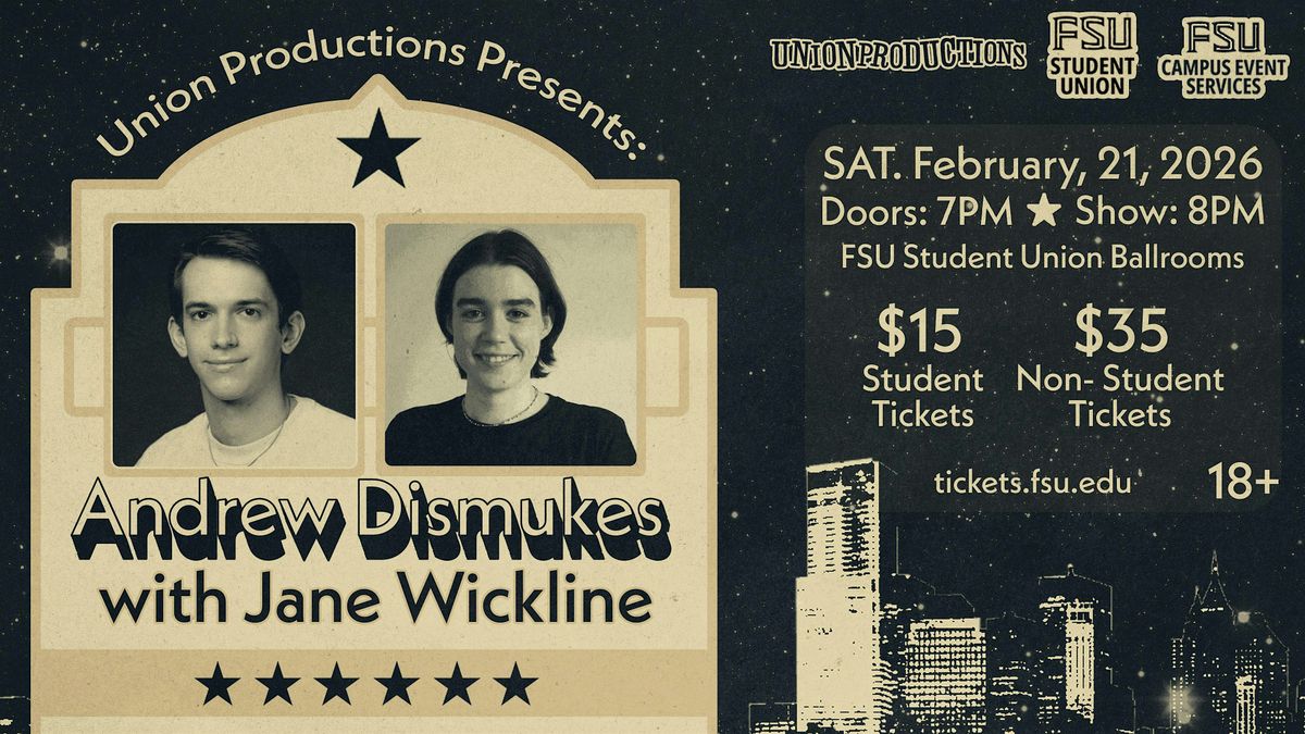 Andrew Dismukes and Jane Wickline at Oglesby Union, Tallahassee on 21st ...