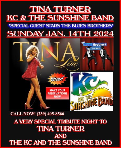 Tina Turner and KC & The Sunshine Band Tribute Night with Special Guest ...