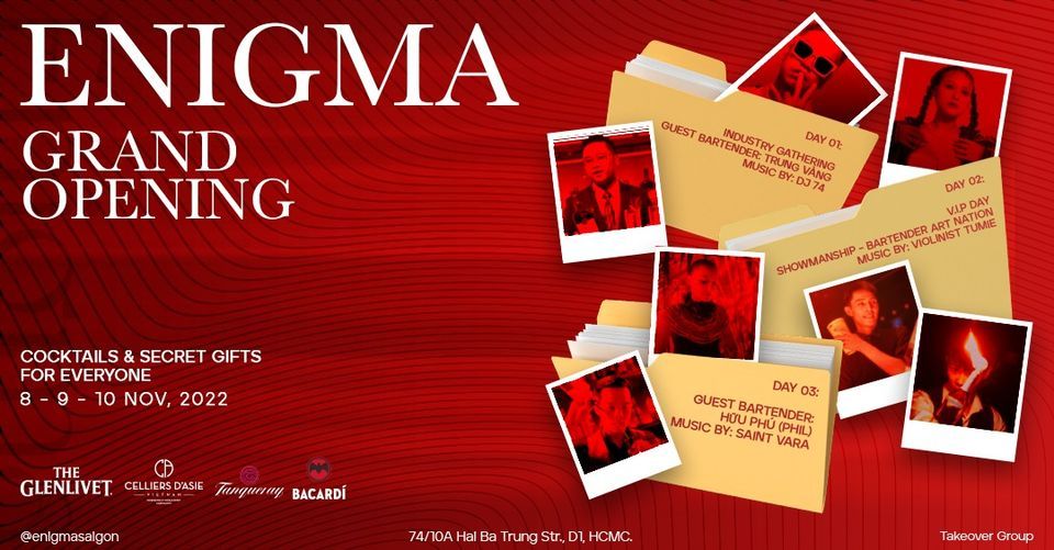Grand Opening Party | Enigma The First Drunken Library in Town at Đường ...