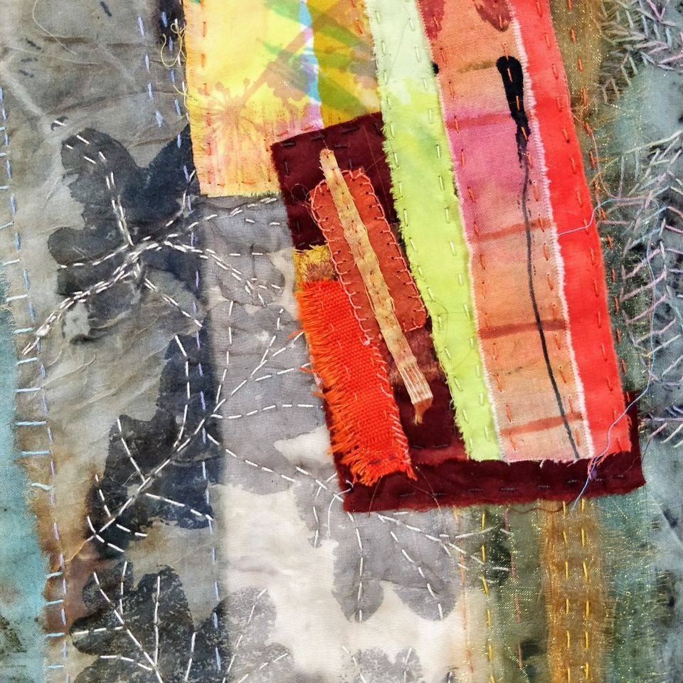Abstract Fabric Collage & Stitch with Amanda Duke | sussex prairie ...