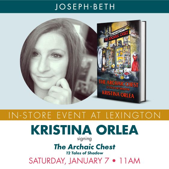 Kristina Orlea signing The Archaic Chest: 12 Tales of Shadow | Joseph ...
