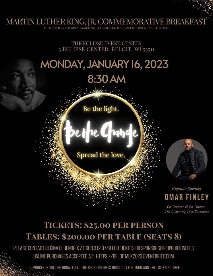 MLK Commemorative Breakfast | Eclipse Event Center, Beloit, WI ...