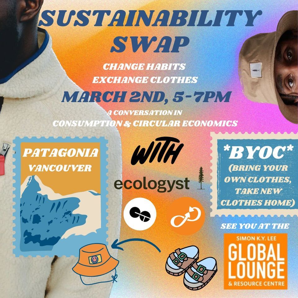 Sustainability Swap at UBC Global Lounge, Vancouver on 2nd March, 2023