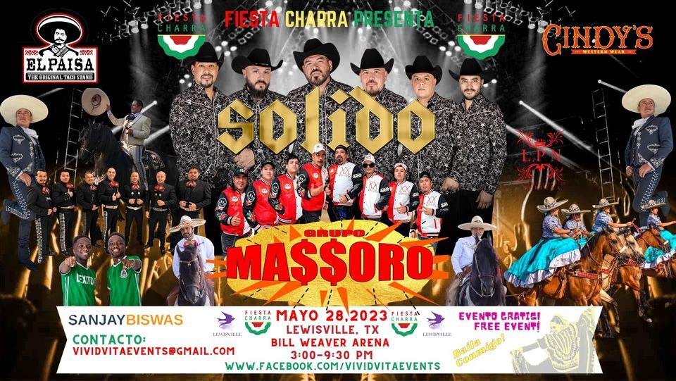 Fiesta Charra 2023 at Bill Weaver Arena, Coppell on 28th May, 2023