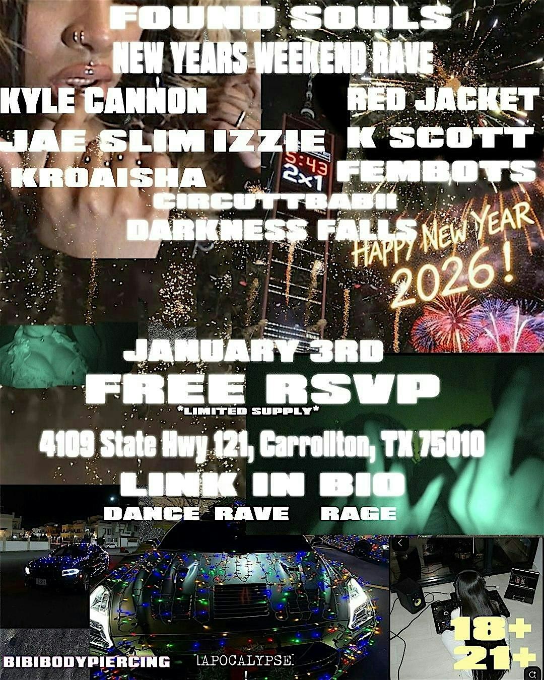 NEW YEARS WEEKEND RAVE DALLAS FREE RSVP at 4109 State Hwy 121 ...